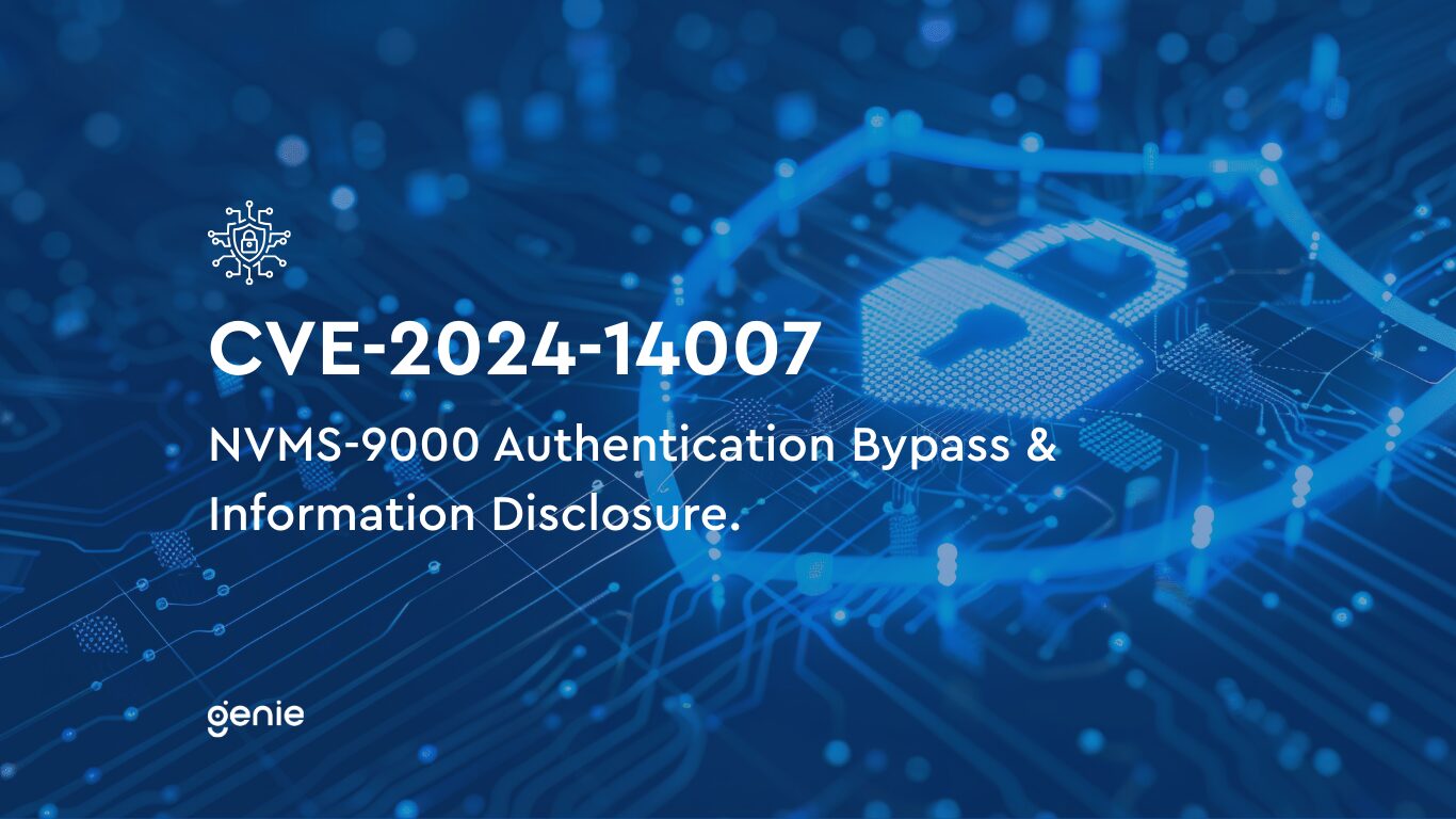 CVE-2024-14007 — NVMS-9000 Authentication Bypass & Information ...